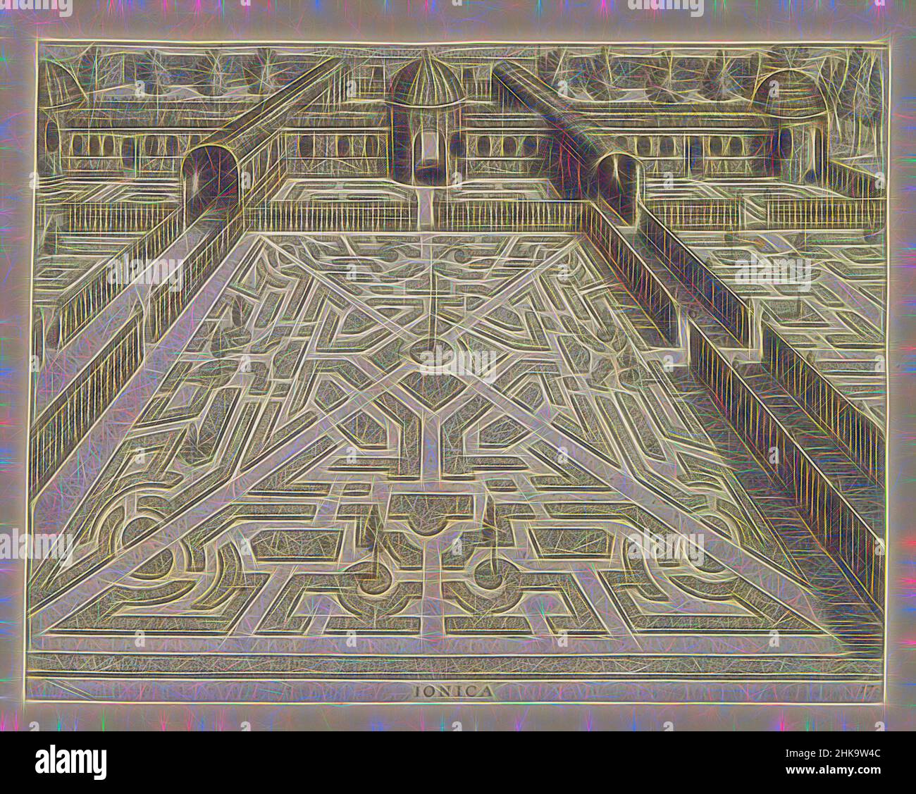 Inspired by Garden with a parterre with diagonal paths, Ionica ...