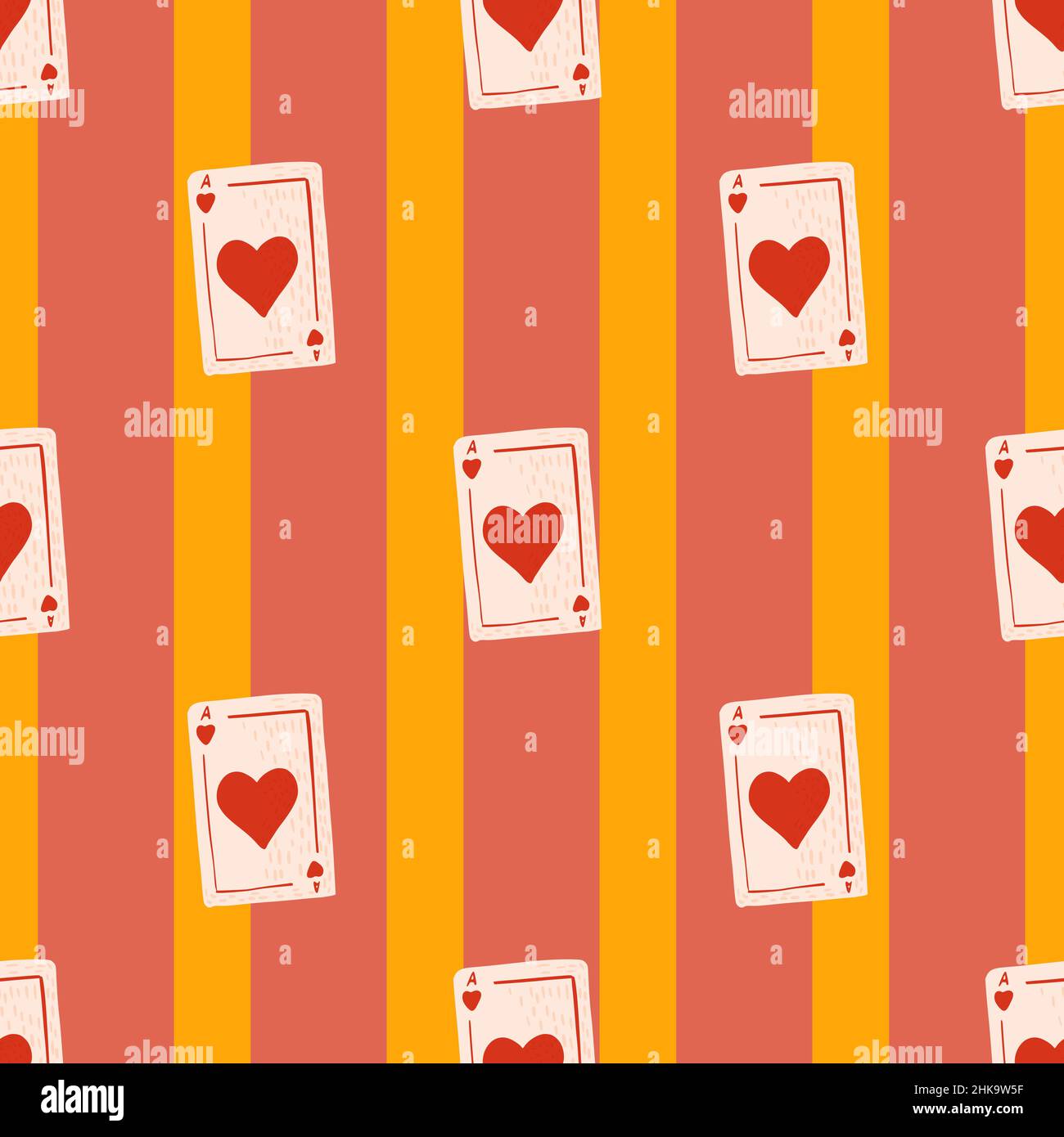 Game cards seamless pattern. Design gambling. Repeated texture in ...