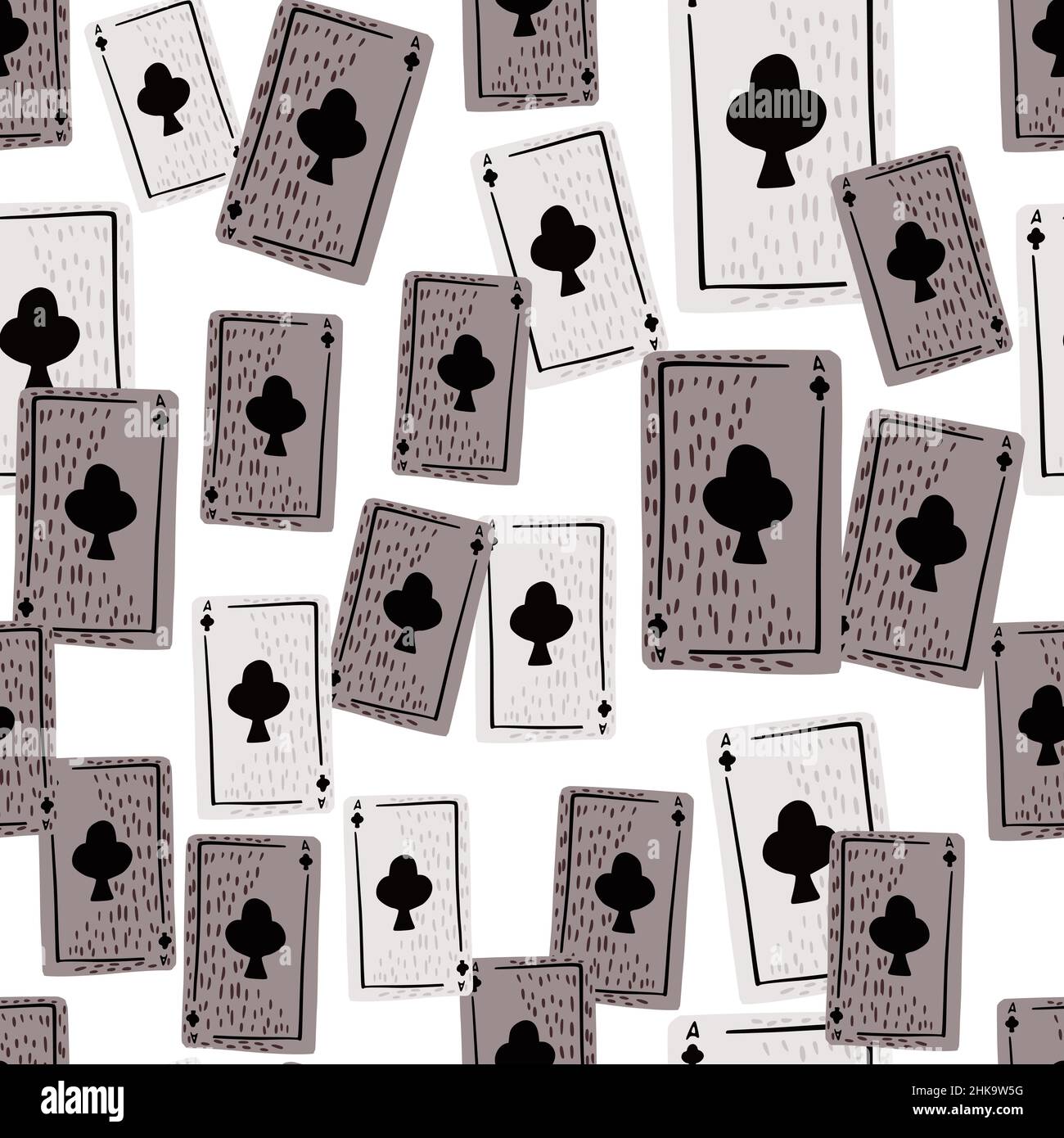 Game cards seamless pattern. Design gambling. Repeated texture in ...