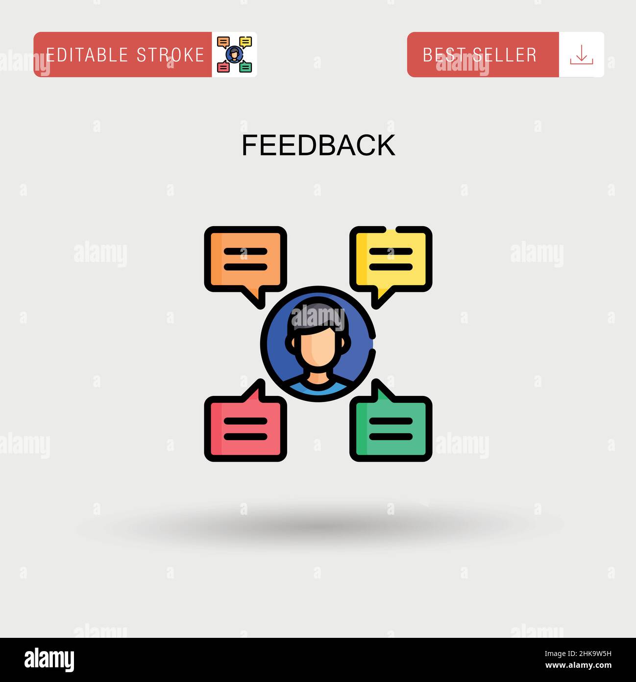 Feedback Simple vector icon Stock Vector Image & Art - Alamy