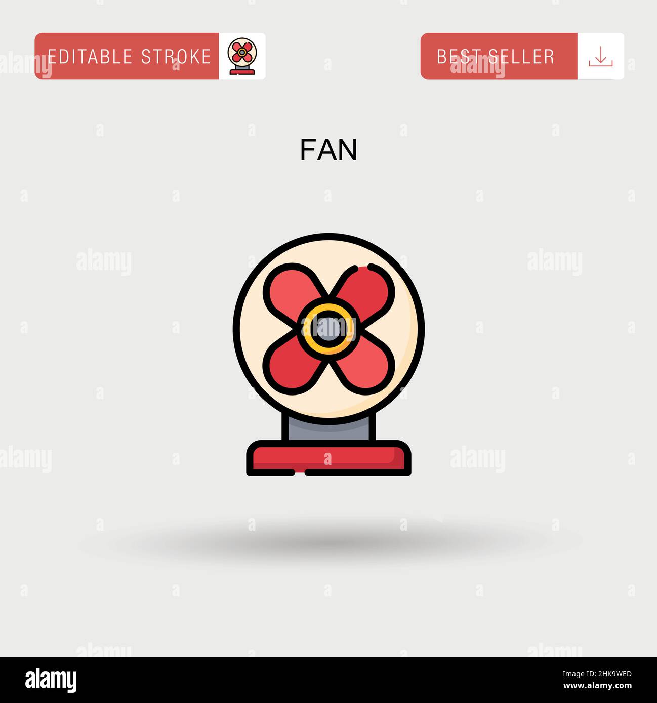 Fan Simple vector icon Stock Vector Image & Art - Alamy
