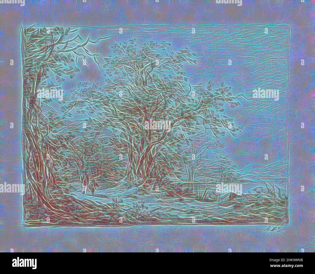 Inspired by Man and boy on a path along a waterfront, Sheet 4 recto ...