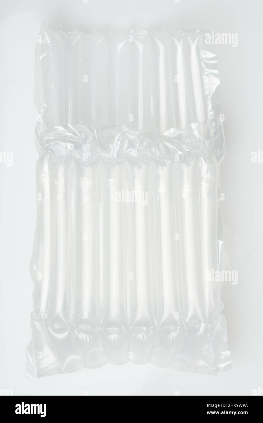 Open bubble pack for save shipping isolated on studio background Stock ...