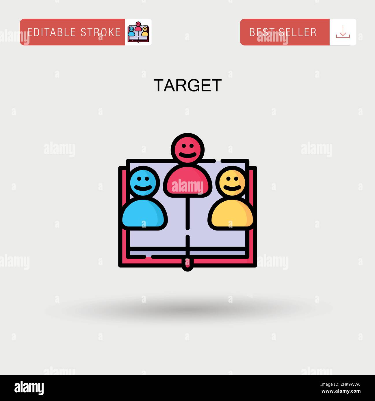 Target Simple vector icon Stock Vector Image & Art - Alamy