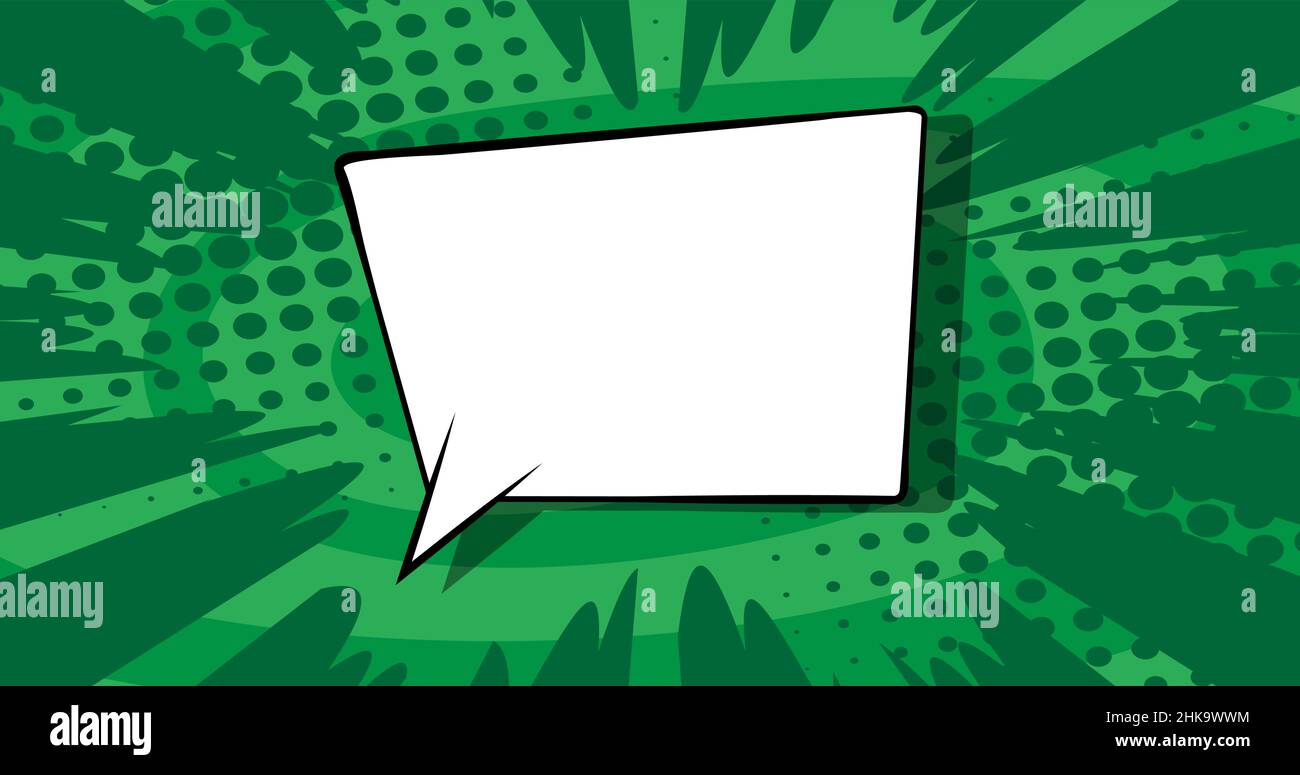 Retro comic book style Speech Bubble background. Manga cartoon backdrop ...