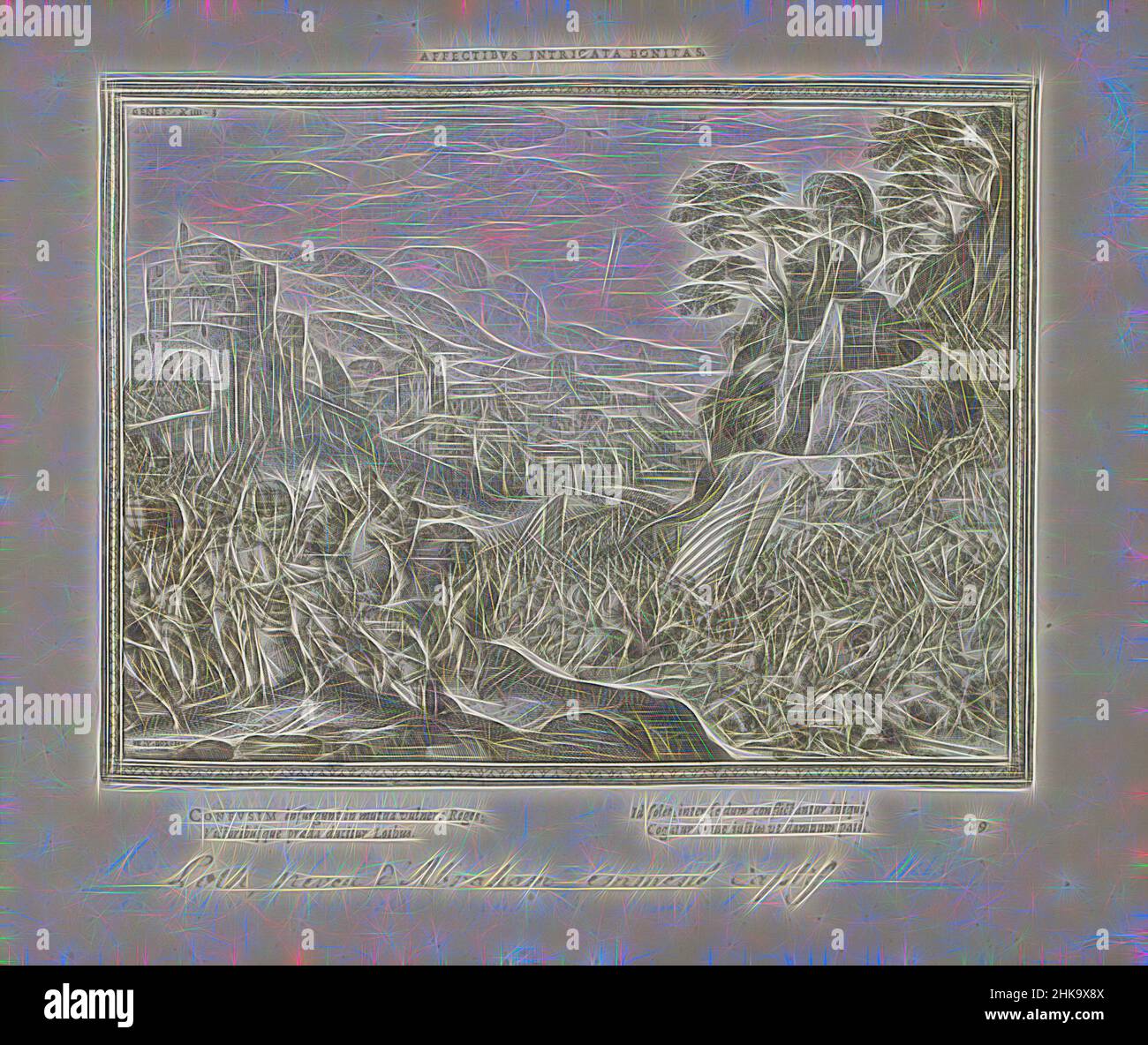 Inspired by Lot is carried off from Sodom, Affectibus intricata bonitas ...