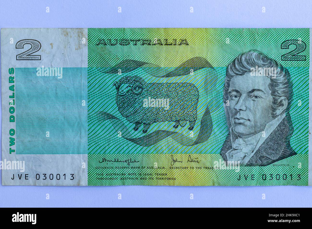 Money currency history of Australia two dollar paper note inflation ...