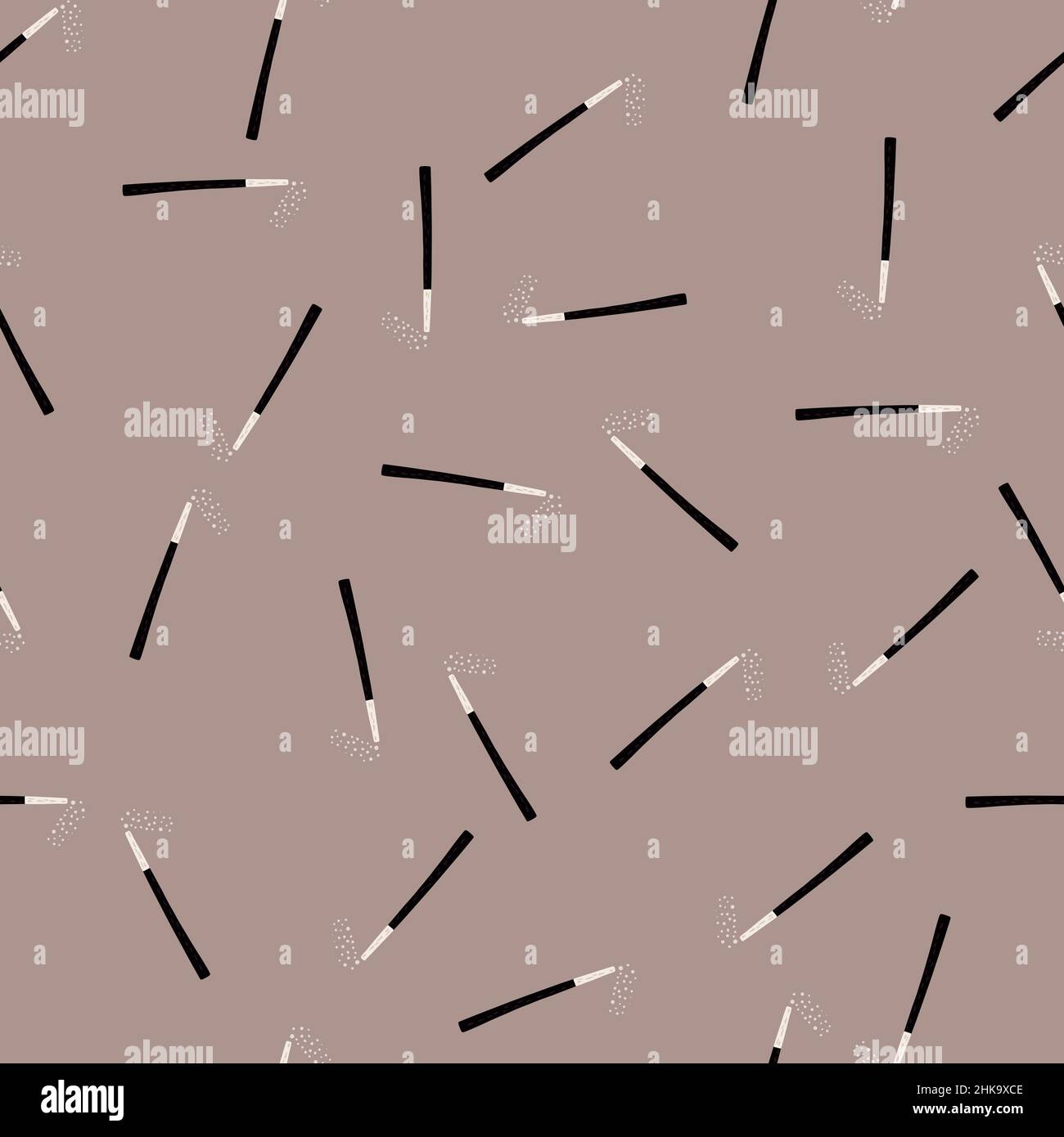 Magic wand seamless pattern. Magic background . Repeated texture in ...