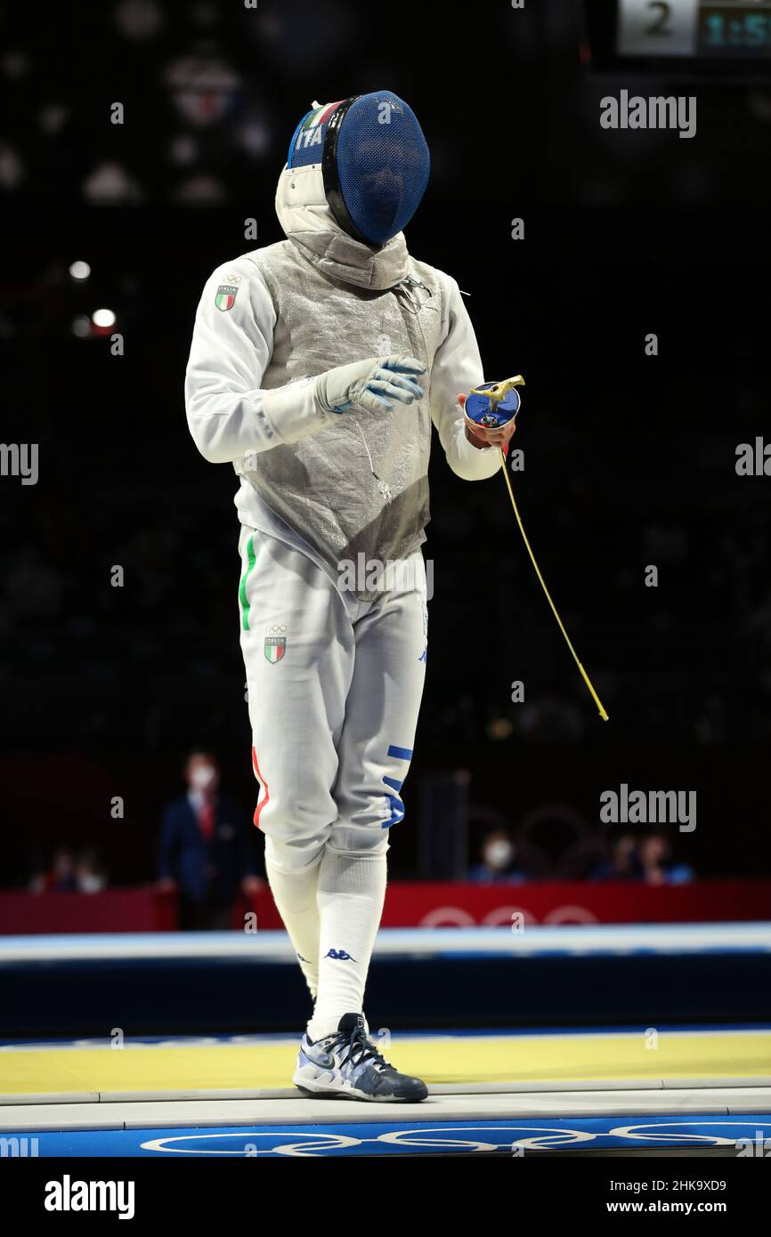 JULY 26th, 2021 - CHIBA, JAPAN: Daniele Garozzo of Italy wins in the ...