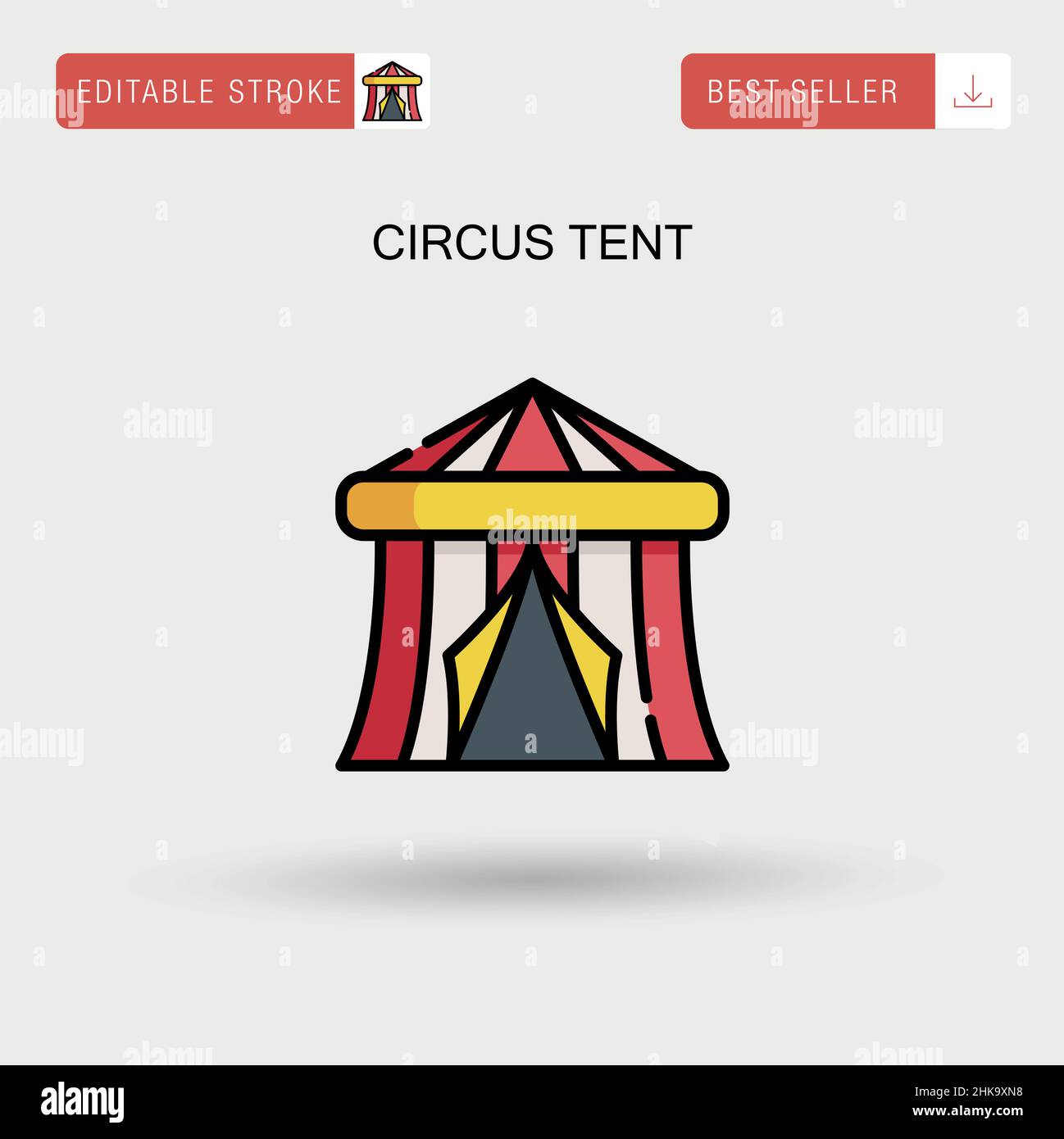 Circus tent Simple vector icon Stock Vector Image & Art - Alamy