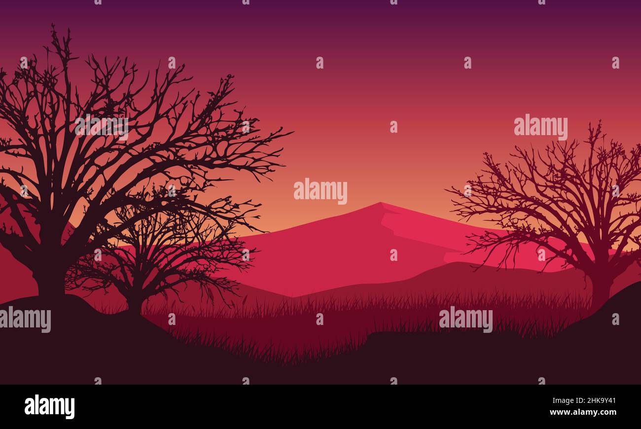 Fantastic view sky sunset Stock Vector Images - Alamy
