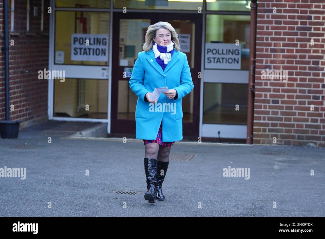 Conservative candidate Anna Firth leaves Highlands Methodist Church ...