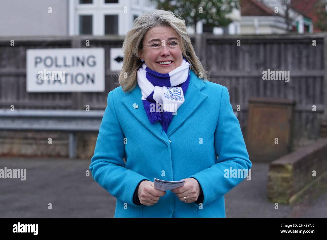 Conservative candidate Anna Firth leaves Highlands Methodist Church ...