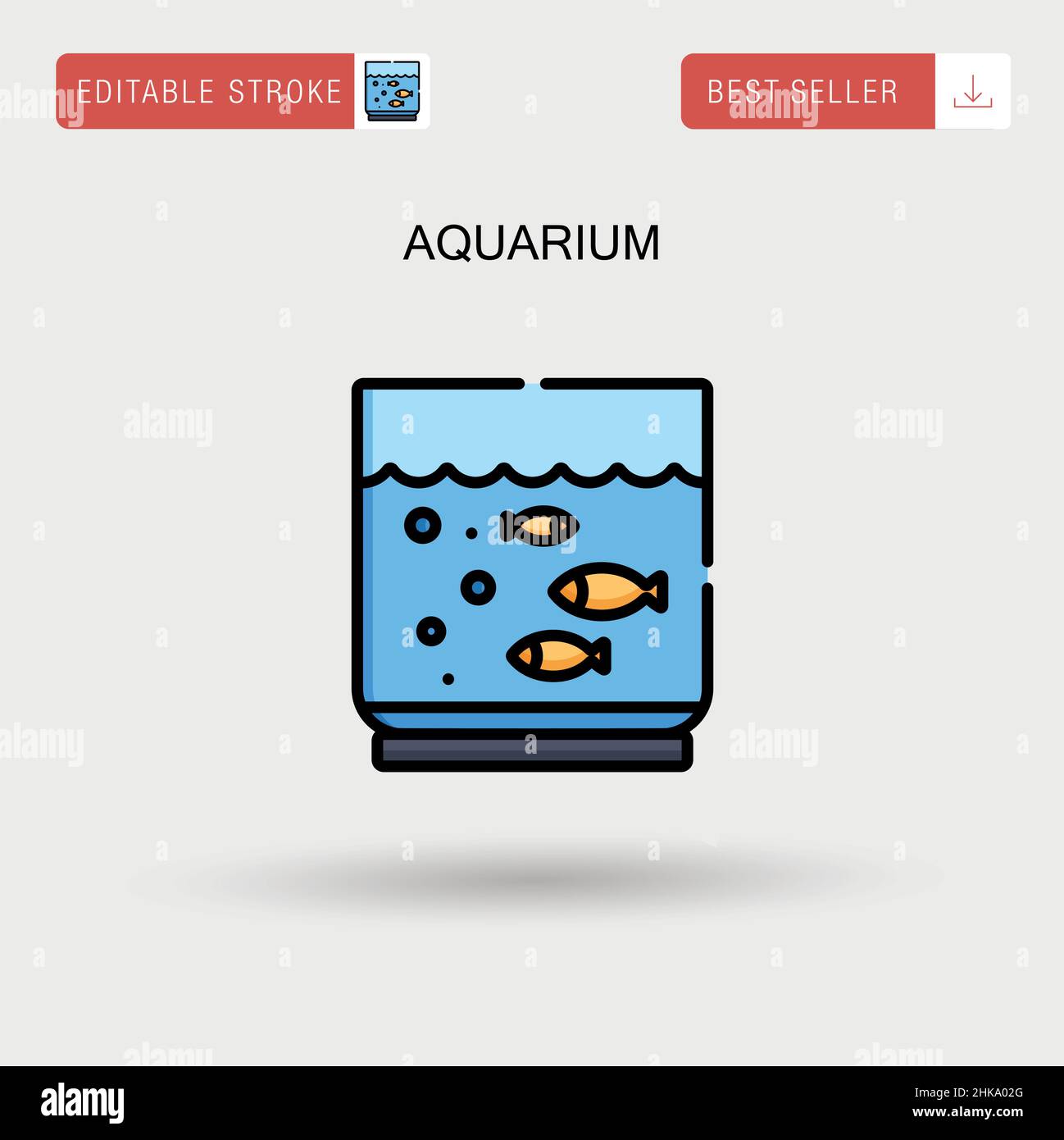 Aquarium Simple vector icon Stock Vector Image & Art - Alamy