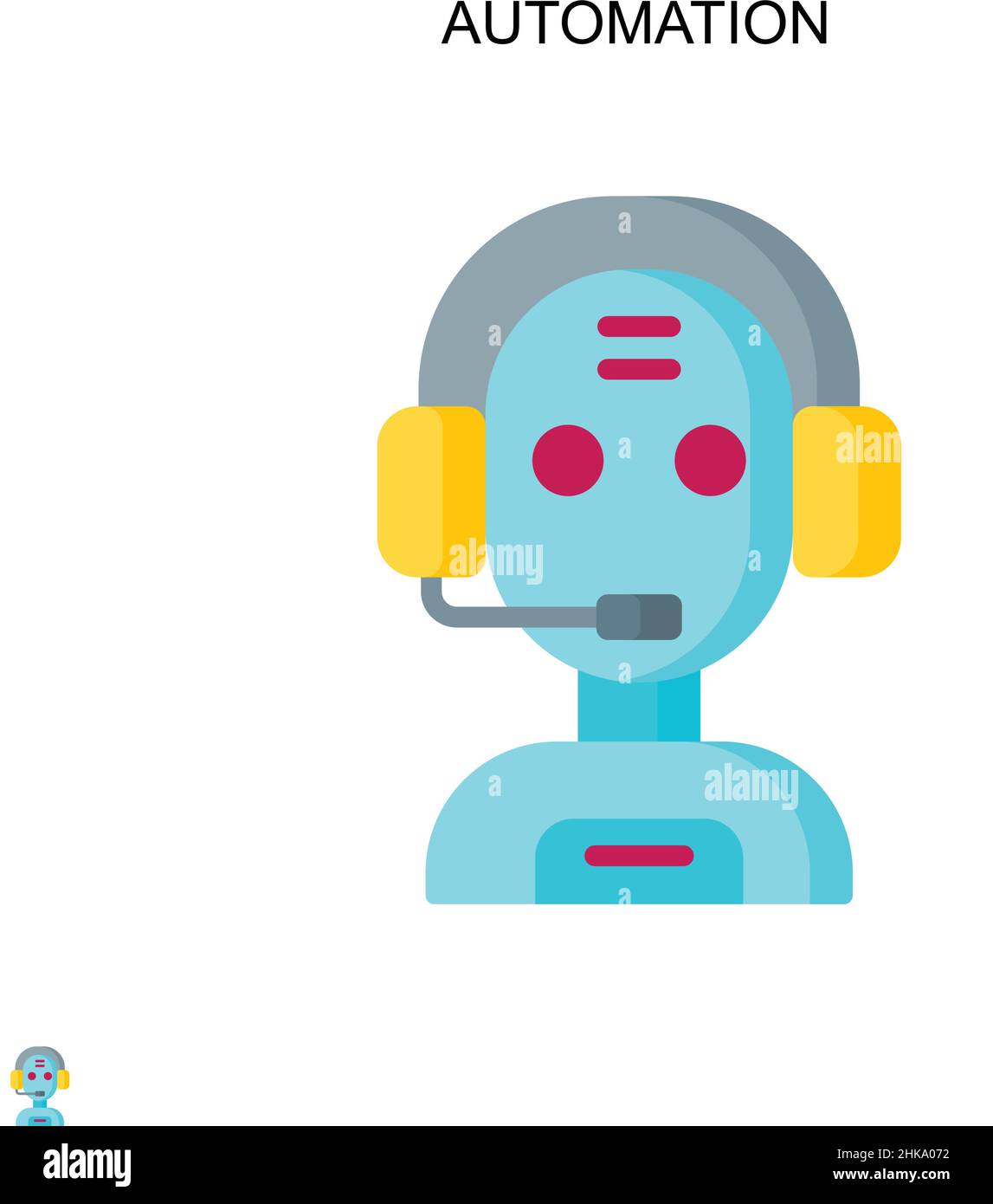 Automation Simple vector icon. Illustration symbol design template for ...