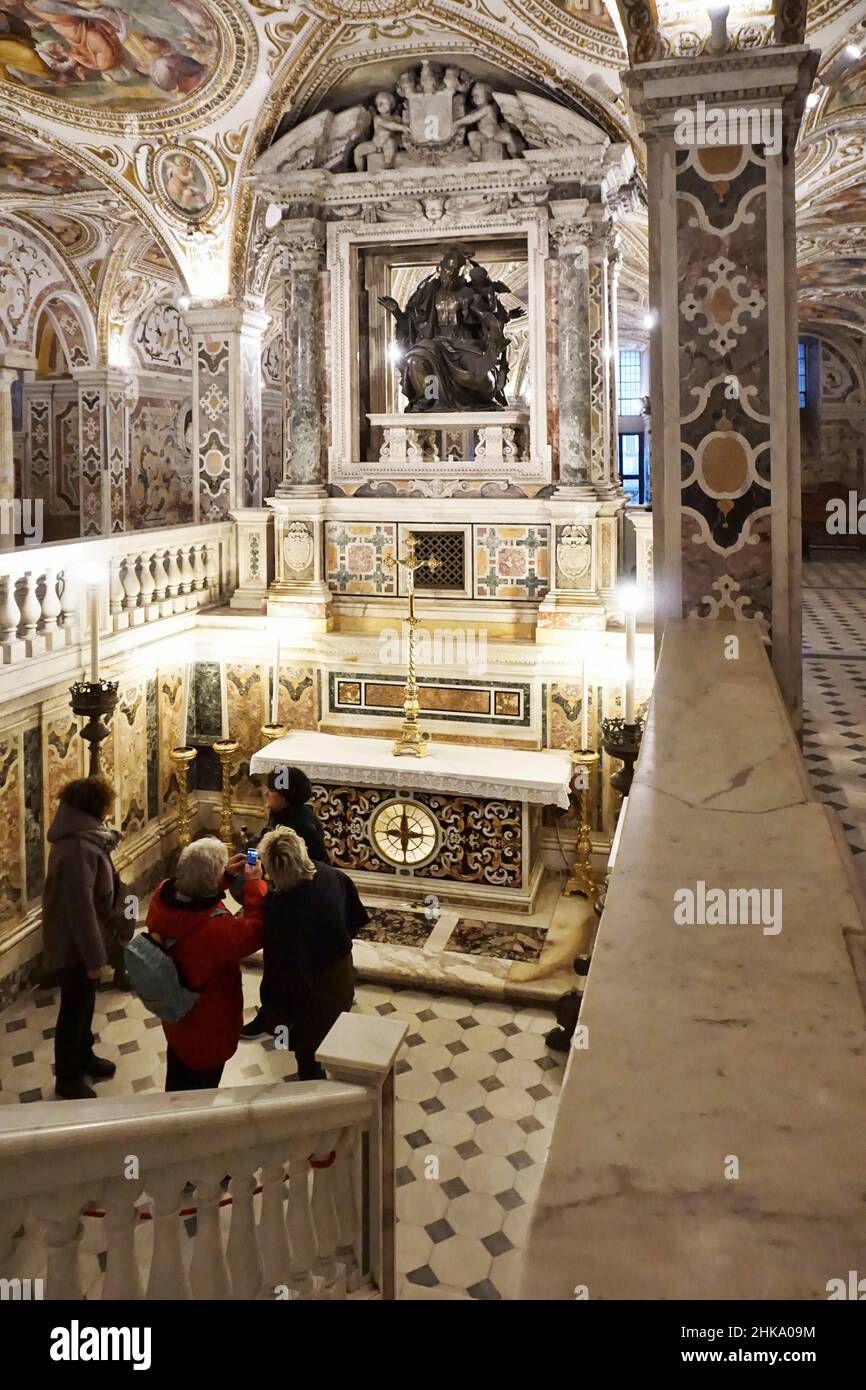 Cathedral of San Matteo, Crypt, Salerno, Campania, Italy, Europe Stock ...