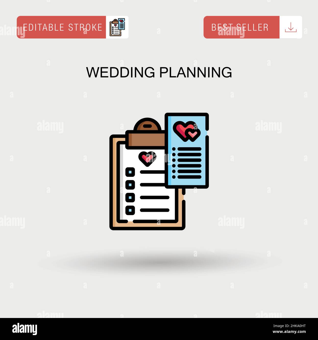 Wedding planning Simple vector icon Stock Vector Image & Art - Alamy