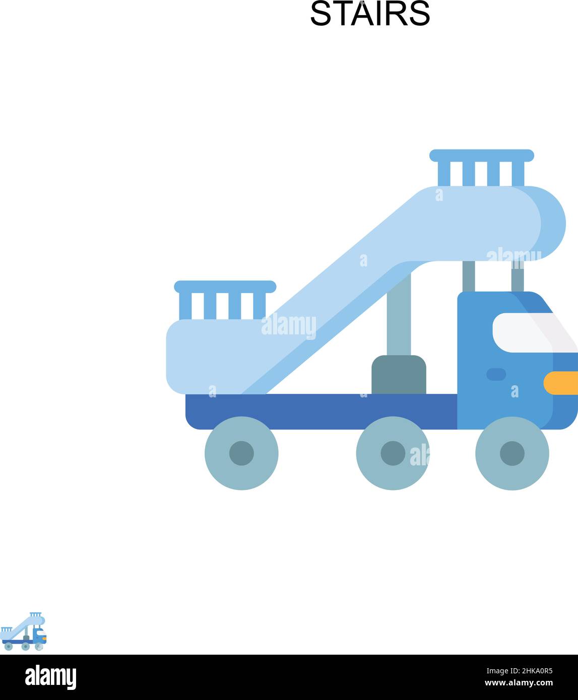 Stairs Simple vector icon. Illustration symbol design template for web ...