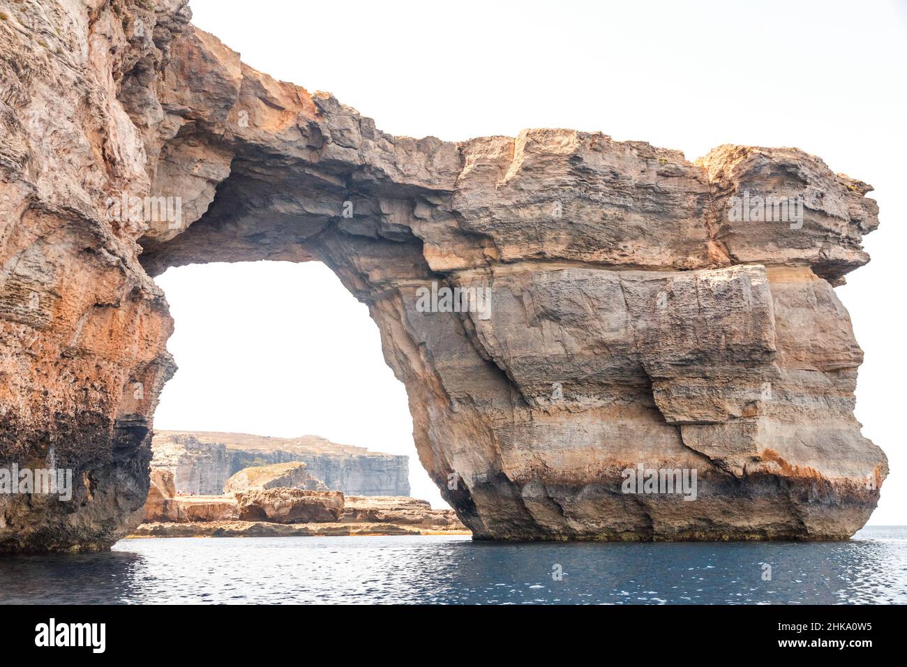 The Azure Window - limestone natural arch on the island of Gozo in ...