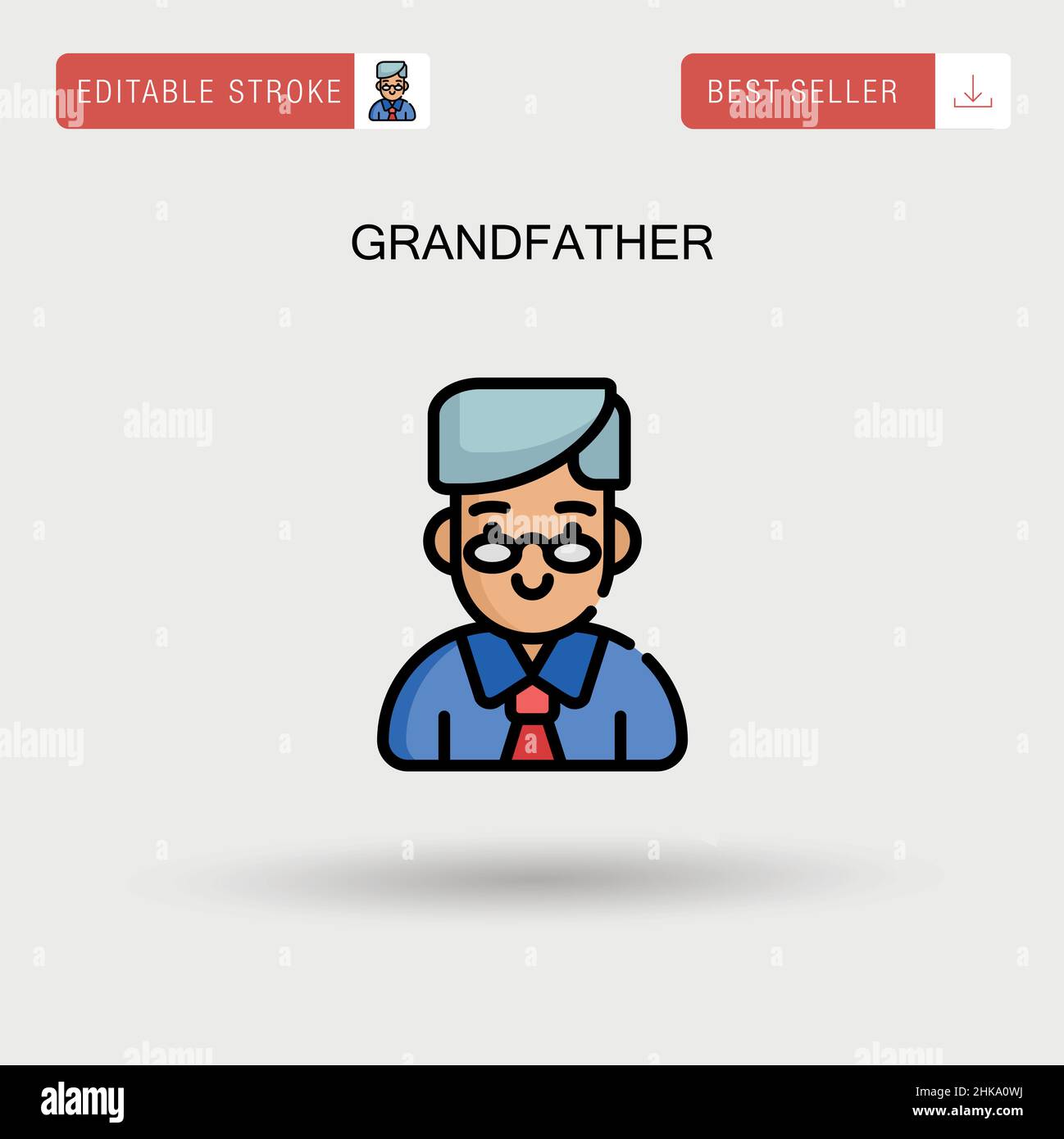 Kid grandpa Stock Vector Images - Alamy