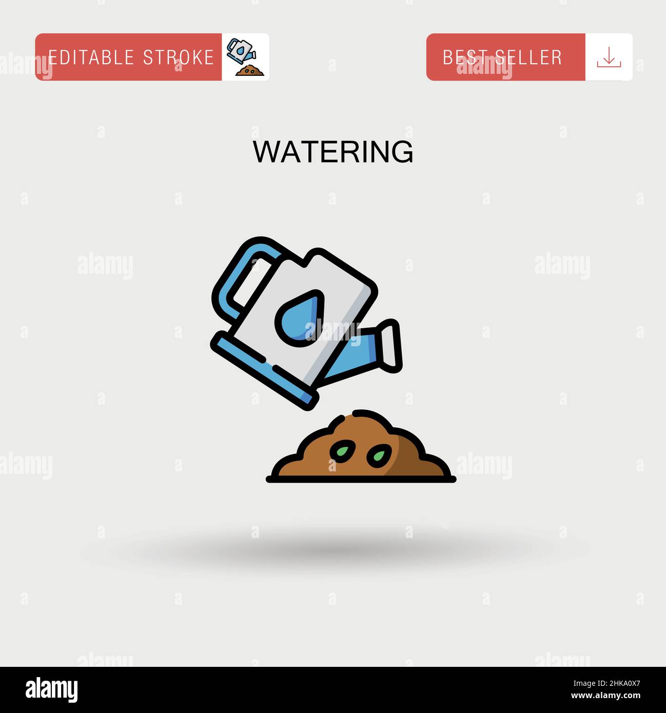 Watering Simple vector icon Stock Vector Image & Art - Alamy
