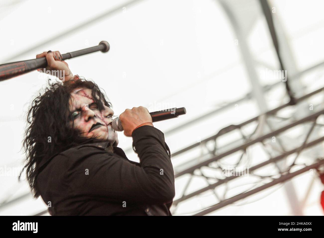 LA Metal band Lizzy Borden performs on the stage during an Pentaport ...