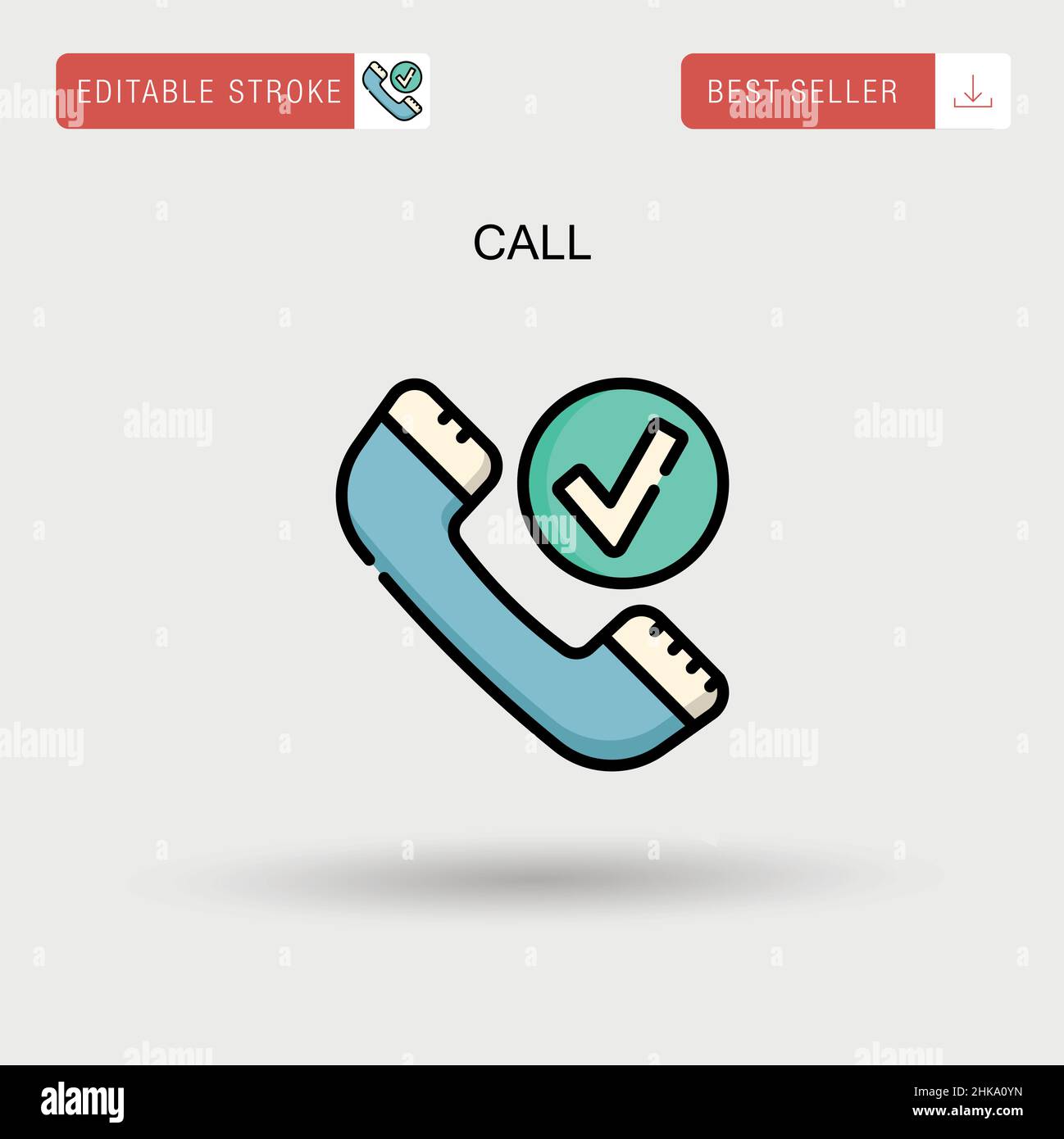 Call Simple vector icon Stock Vector Image & Art - Alamy