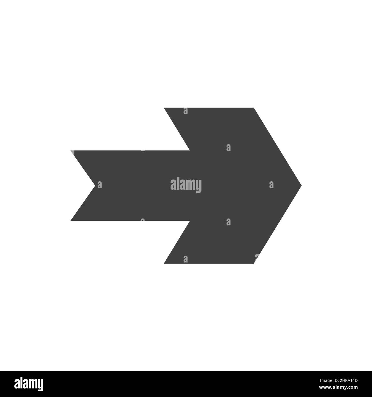 Arrow icon on a white background. Modern right arrow Stock Vector Image ...