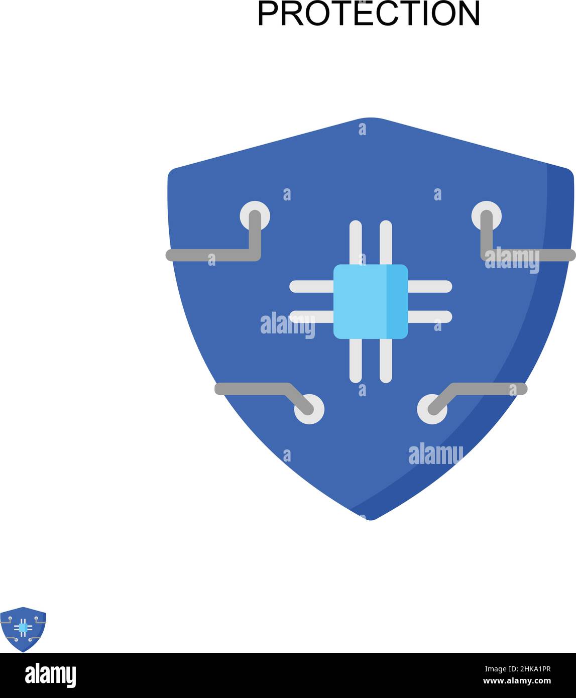 Protection Simple vector icon. Illustration symbol design template for ...