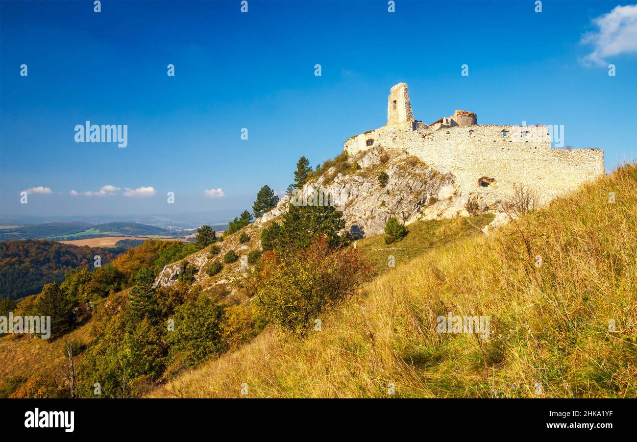 Medieval castle Cachtice, the historic residence of the famous Bathory ...