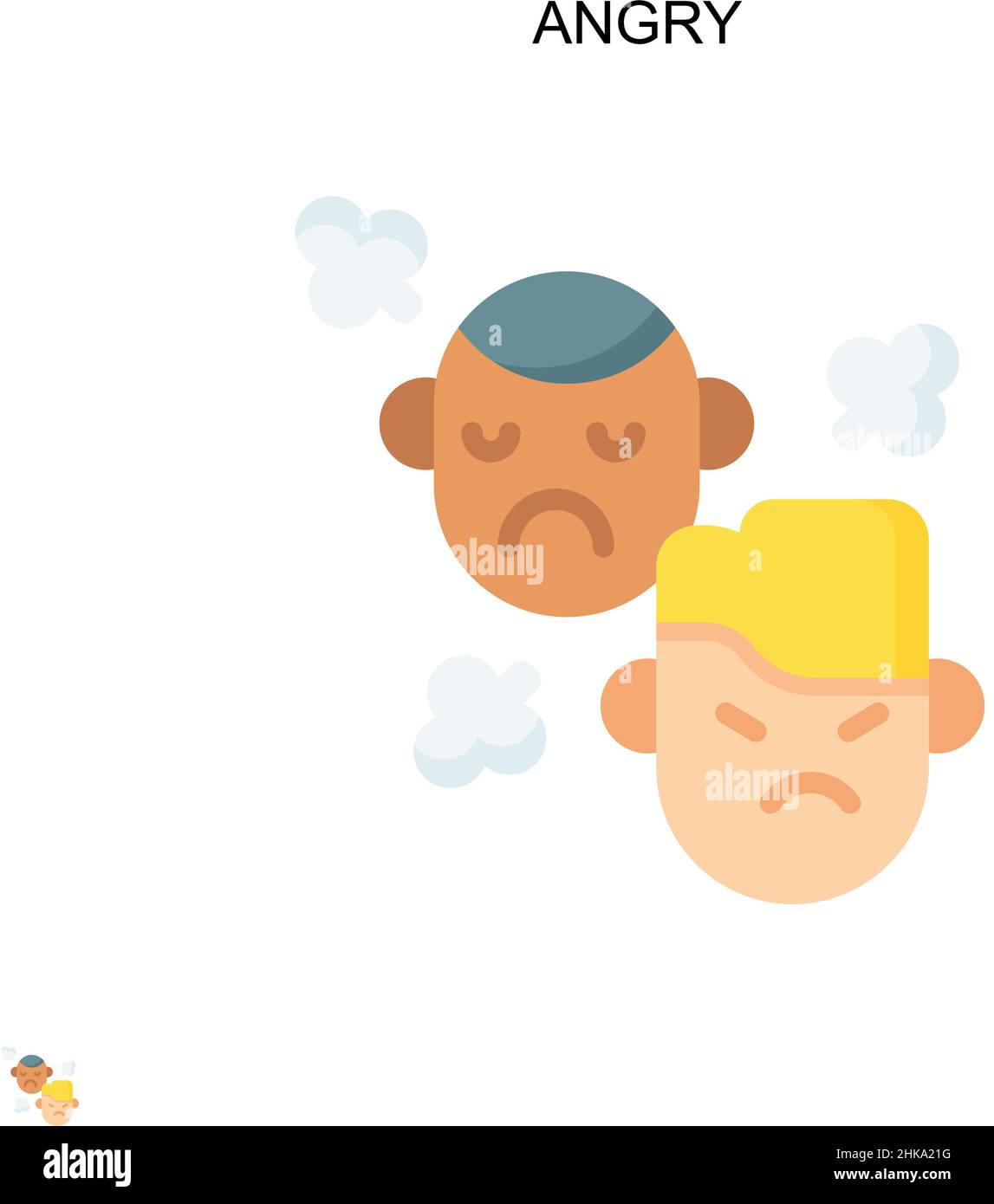 Angry icon hi-res stock photography and images - Alamy