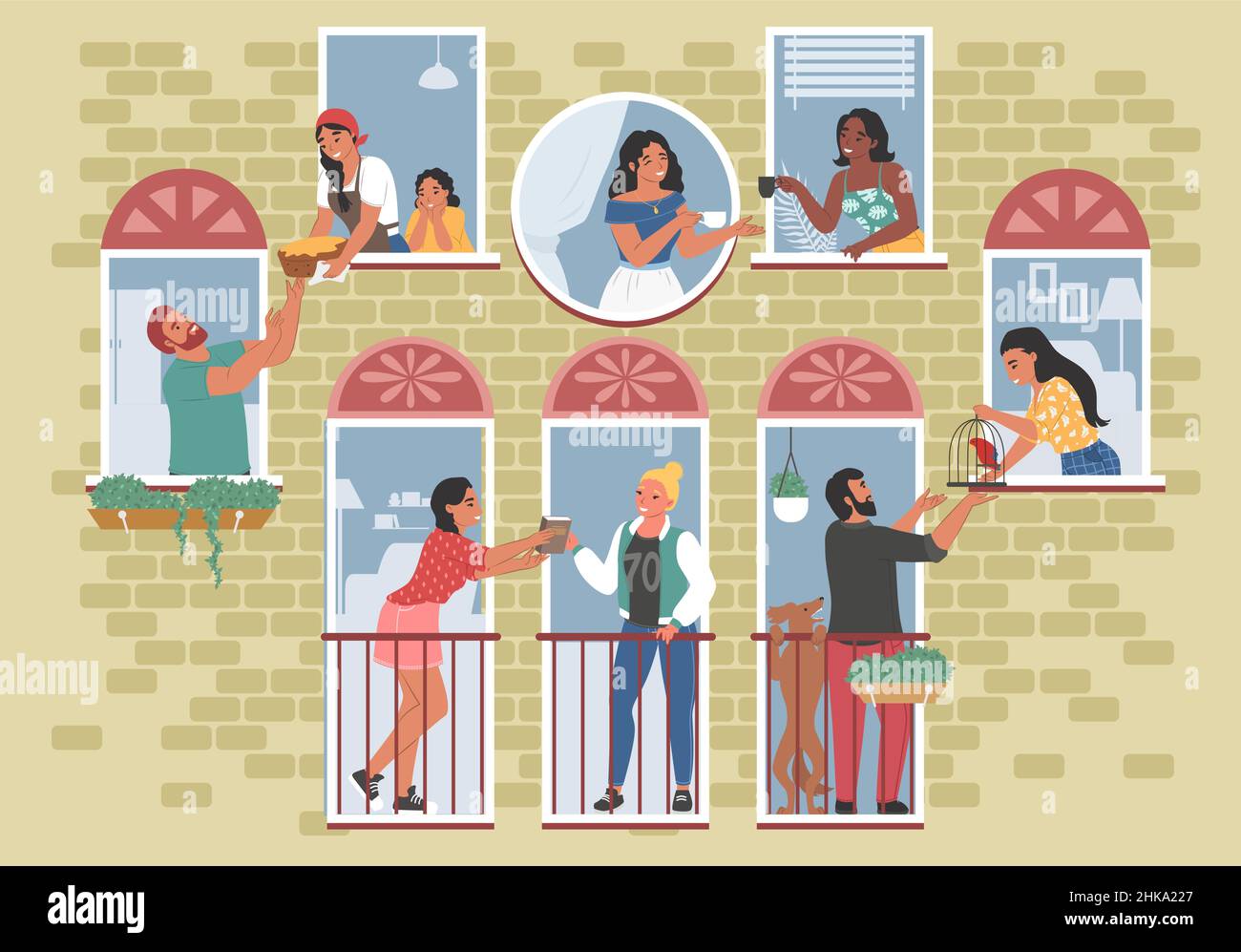 Good neighbor Stock Vector Images - Alamy