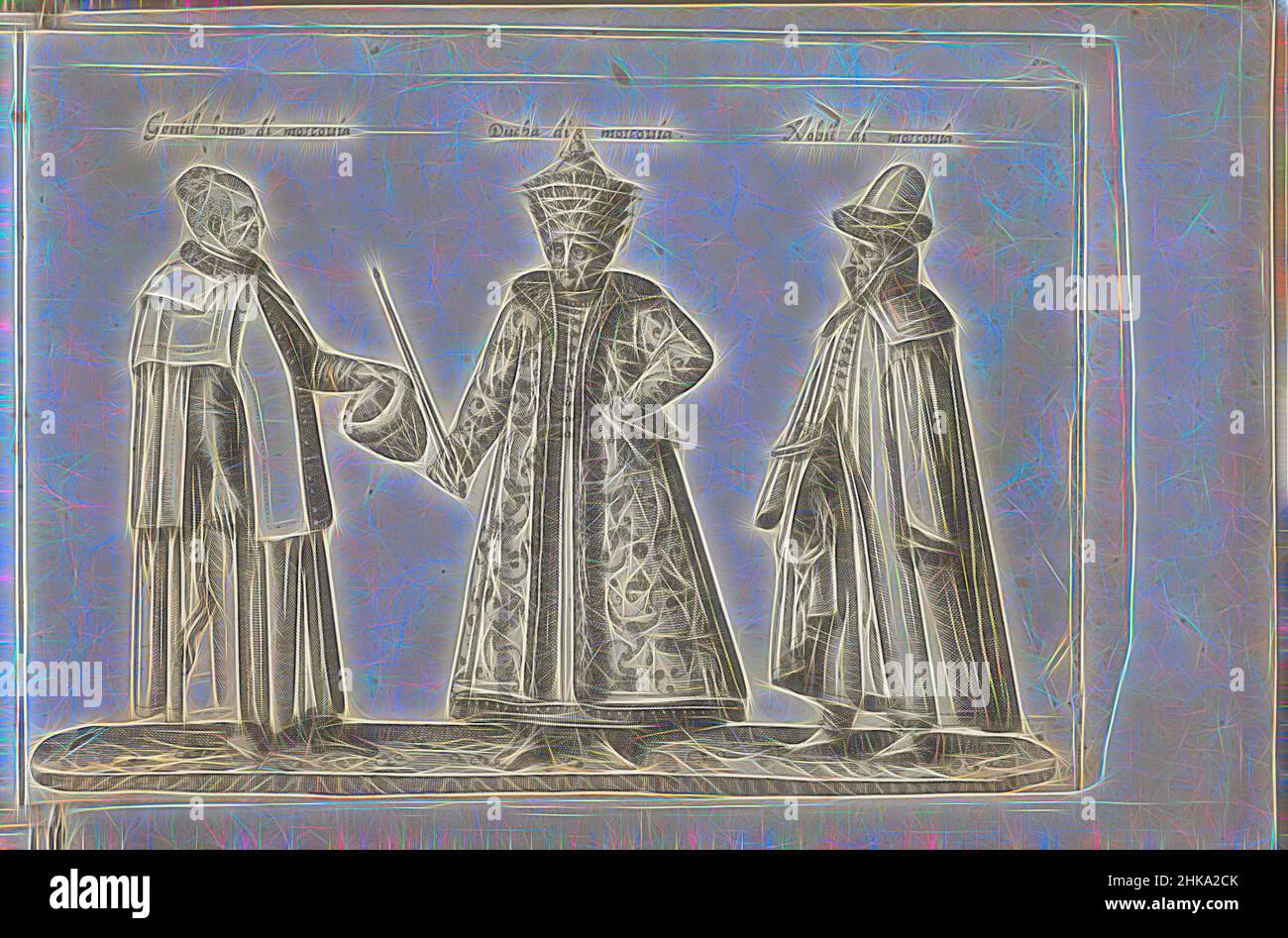 Inspired by Three men, dressed according to the Russian fashion of ca ...