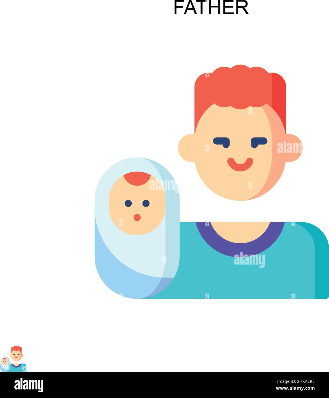 Father Simple vector icon. Illustration symbol design template for web ...