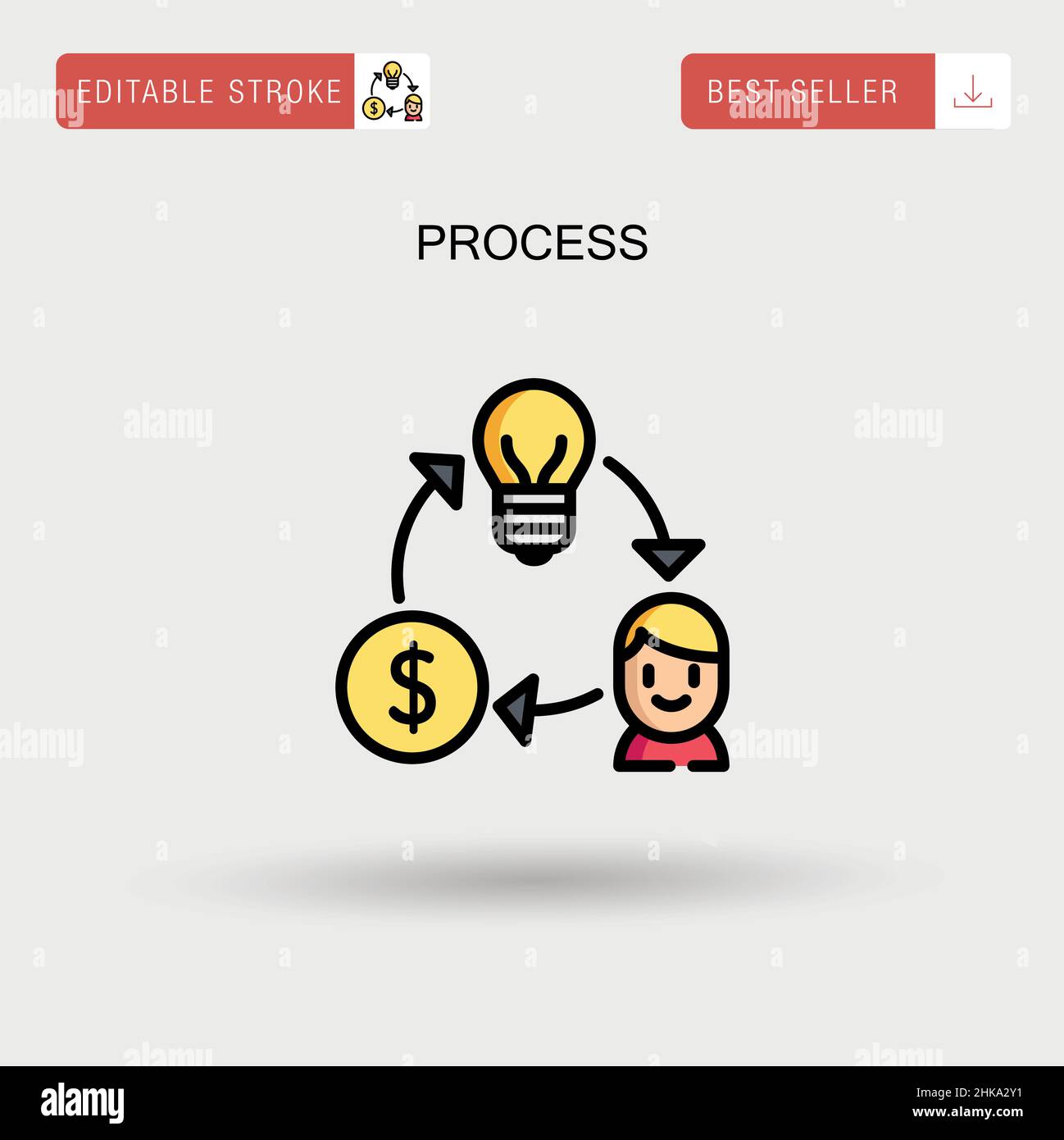 Process Simple vector icon Stock Vector Image & Art - Alamy