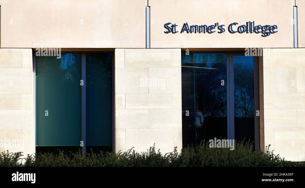 St Annes' college, university of Oxford, England Stock Photo - Alamy
