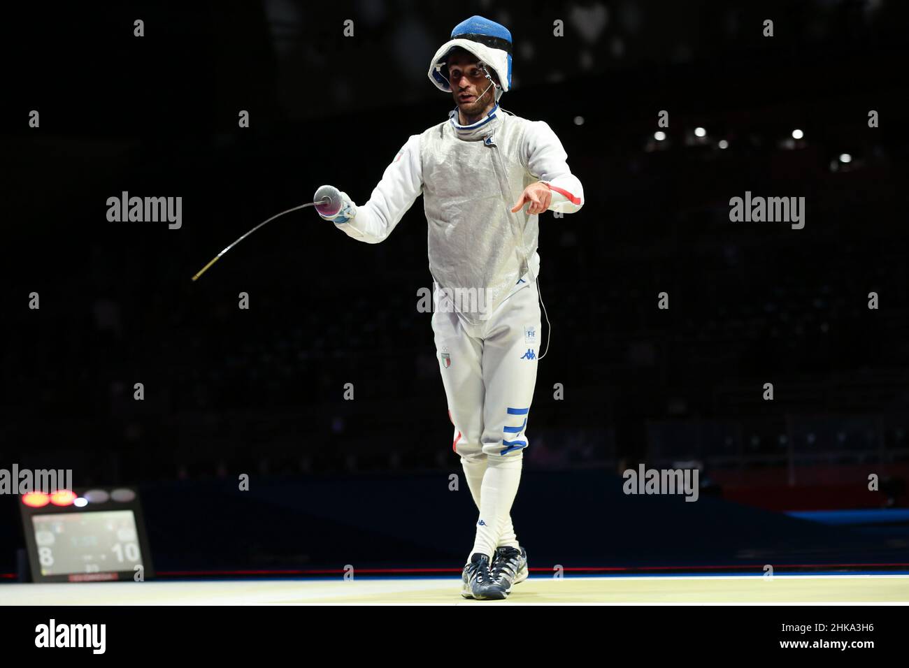 JULY 26th, 2021 - CHIBA, JAPAN: Daniele Garozzo of Italy requests a ...