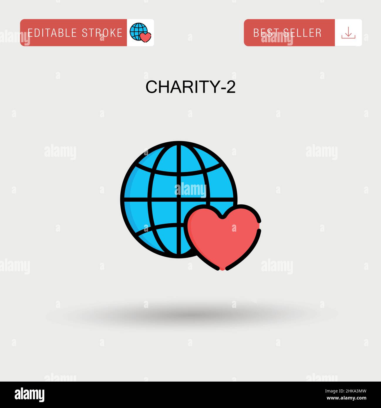 Charity-2 Simple vector icon Stock Vector Image & Art - Alamy
