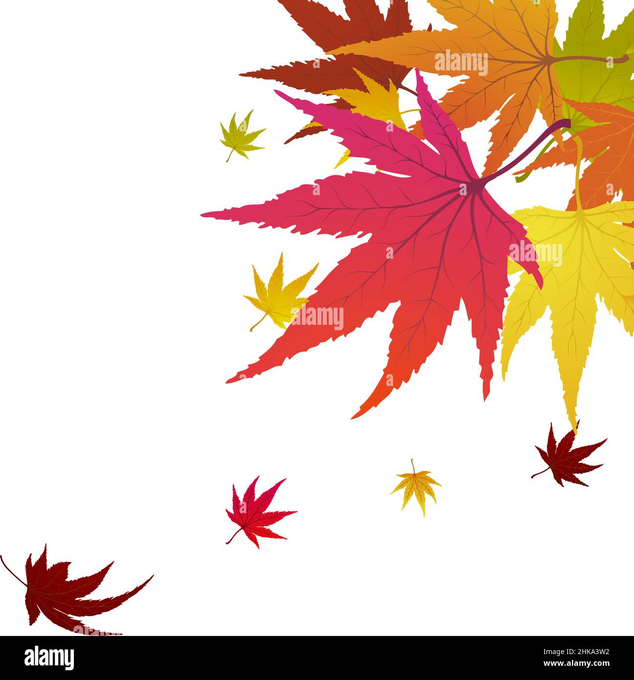Maple autumn banner, poster, flyer, sale. Background decorated with ...