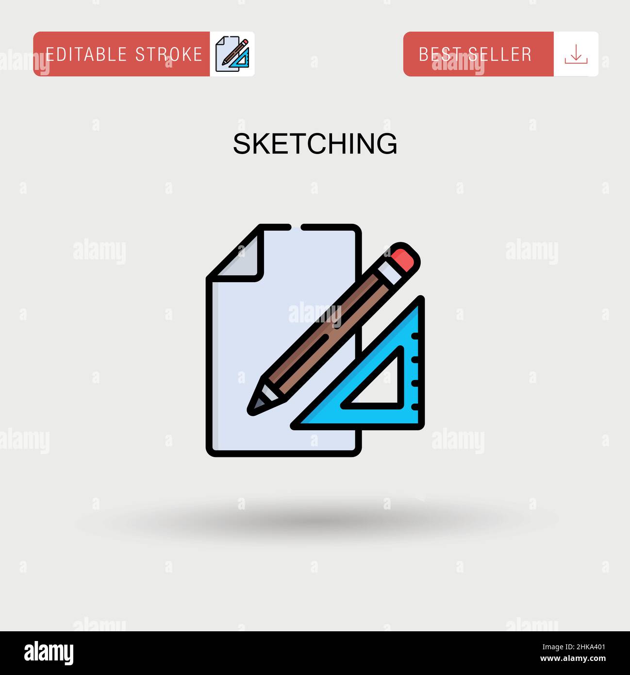 Sketching icon hi-res stock photography and images - Alamy
