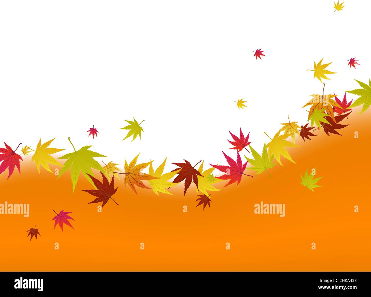 Maple autumn banner, poster, flyer, sale. Background decorated with ...