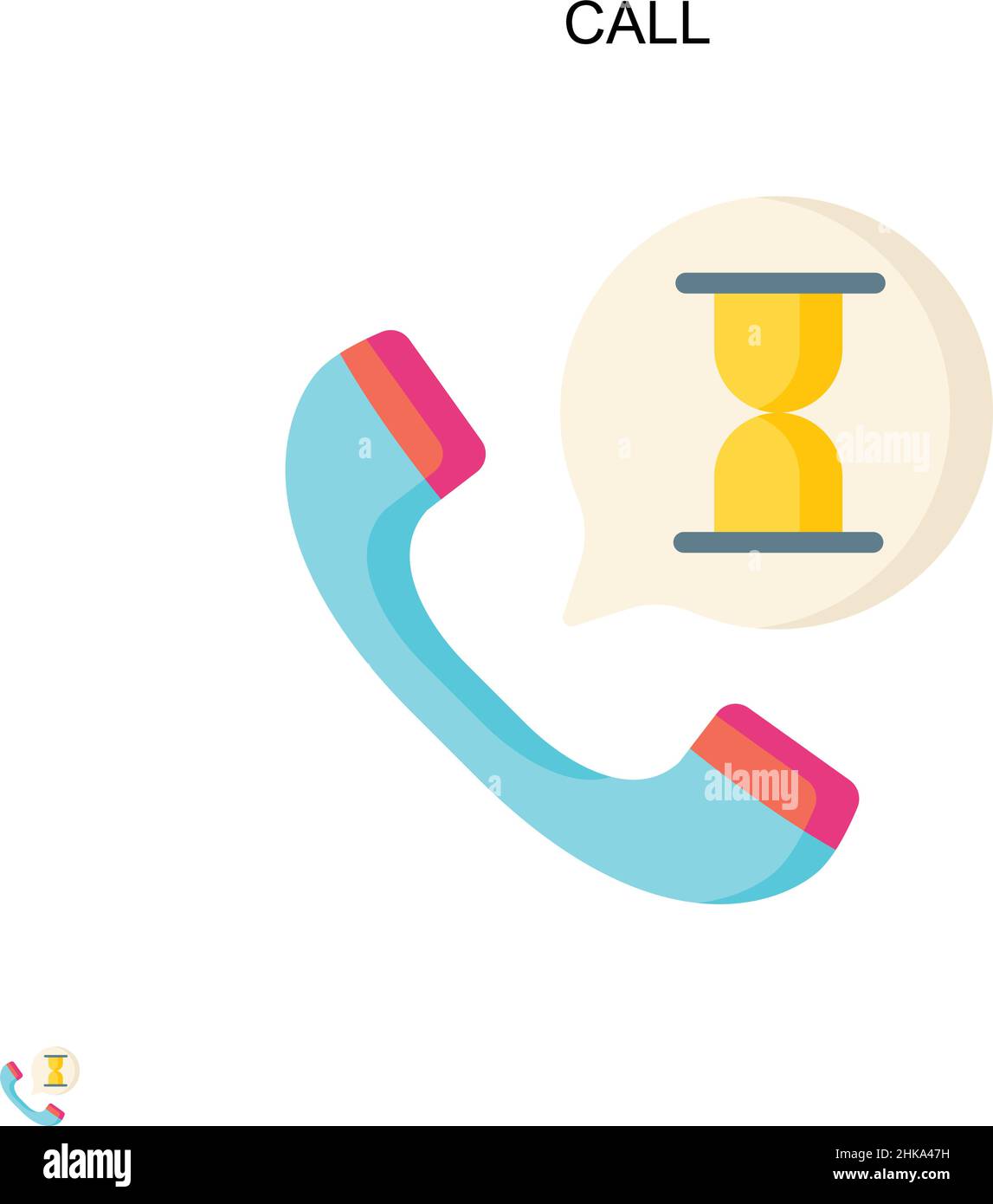 Call Simple vector icon. Illustration symbol design template for web ...