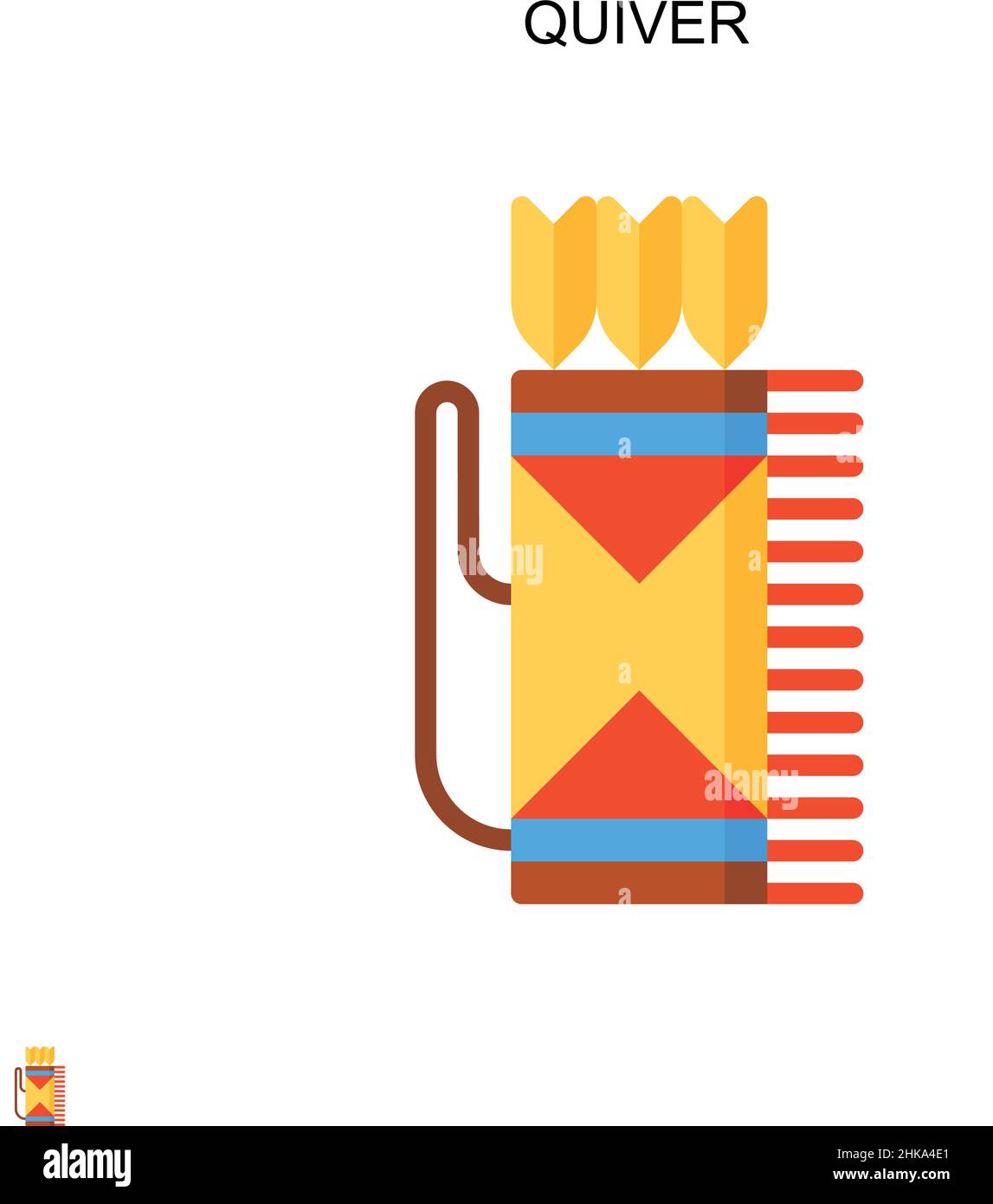 Quiver Simple vector icon. Illustration symbol design template for web ...