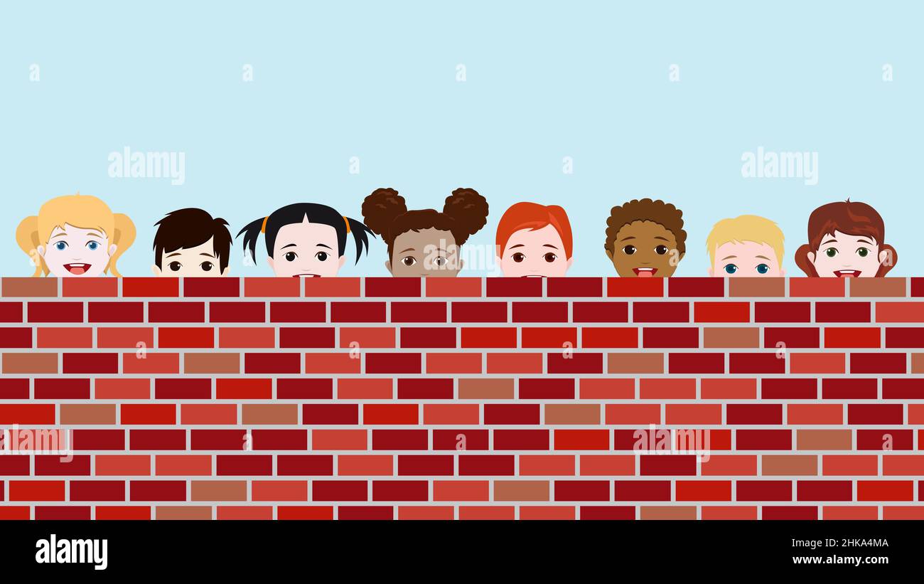 Hiding Behind Wall Clipart