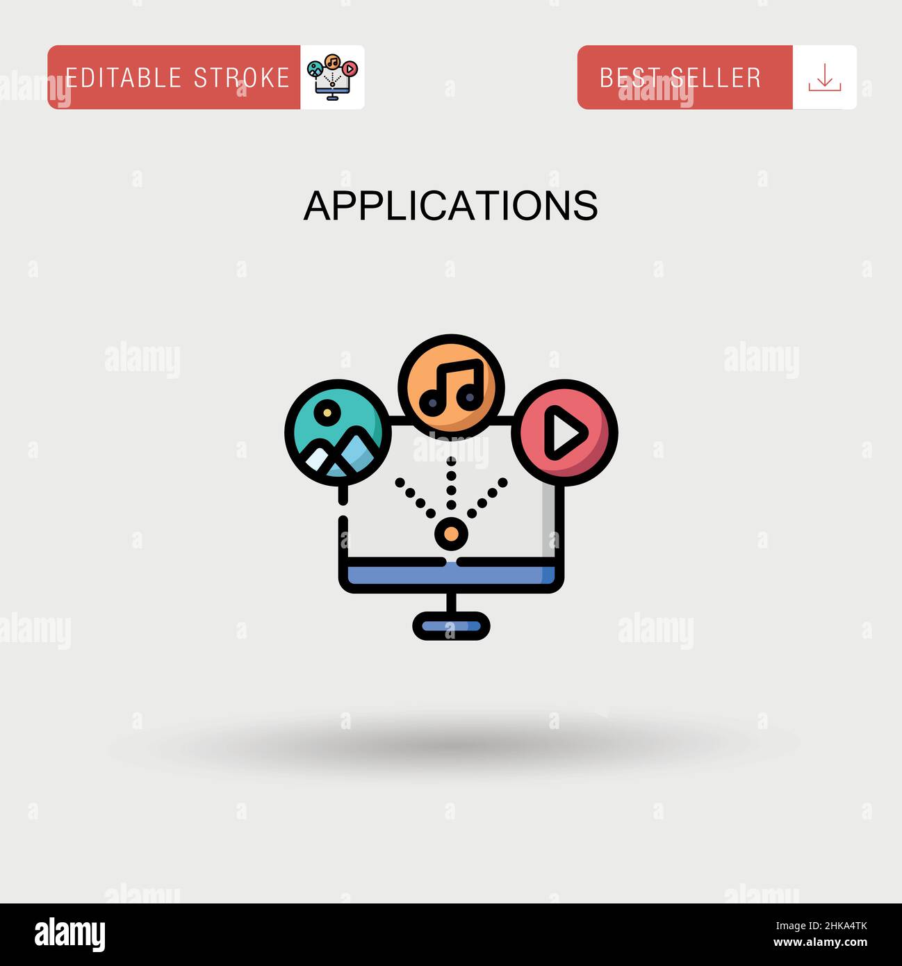 Applications Simple vector icon Stock Vector Image & Art - Alamy