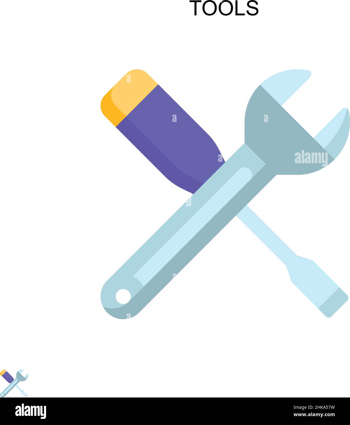 Tools Simple vector icon. Illustration symbol design template for web ...