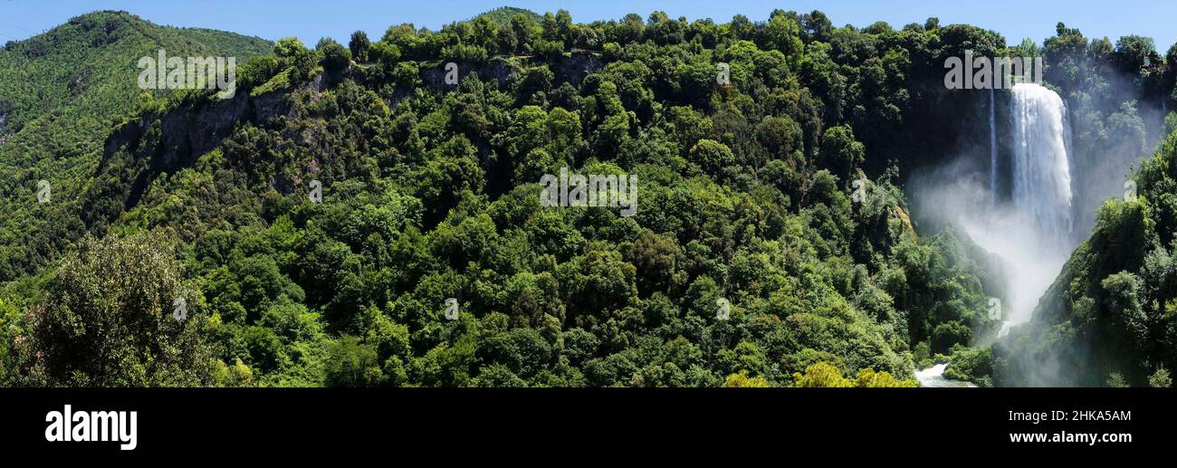 Marmore waterfalls, Marmore, cascade, Nera river, Panorama, Landscape ...