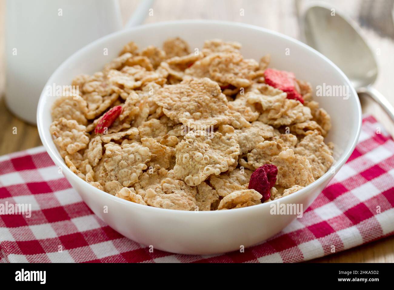 cereals with dry fruits in bowl Stock Photo - Alamy