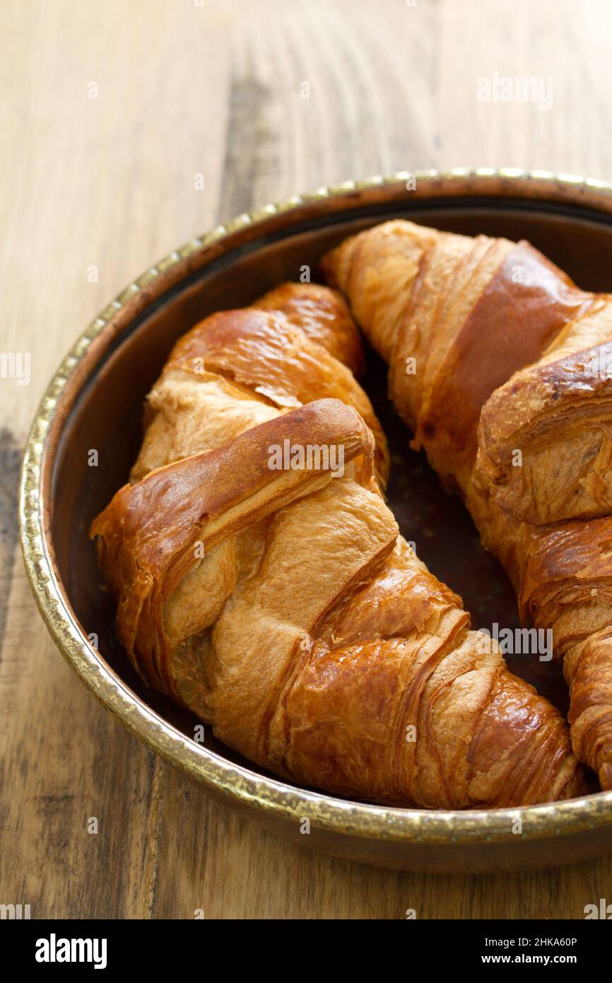 croissants in dish Stock Photo - Alamy