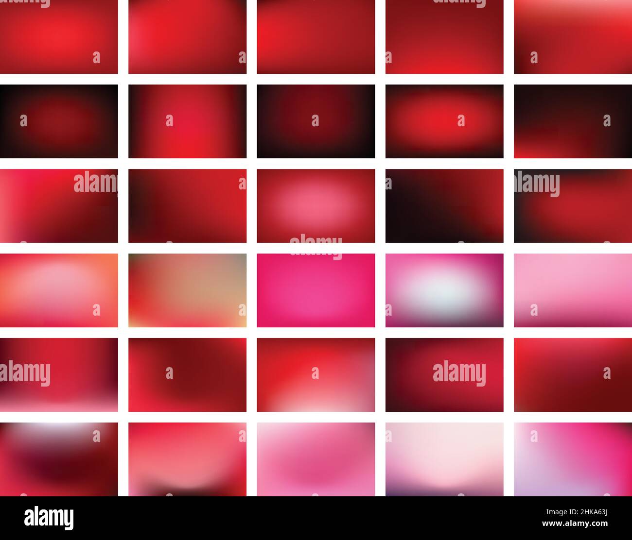Set of gradient backgrounds for gift cards for Valentine's Day or March ...